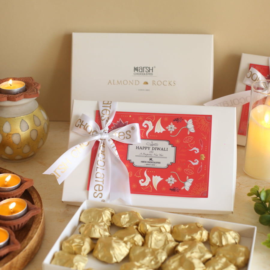 Bestseller Almond Rocks Box of 20 by Harsh Chocolates | PAN India Delivery