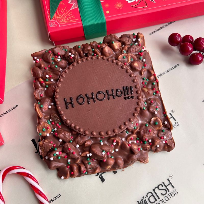 Bite Me Hazel Bark – Hazelnut Chocolate Bark | Harsh Chocolates