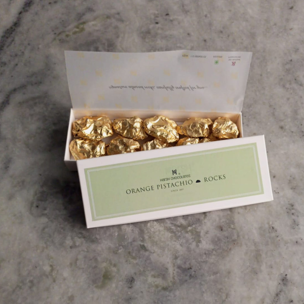 Orange Pistachio Rocks by Harsh Chocolates | PAN INDIA Delivery